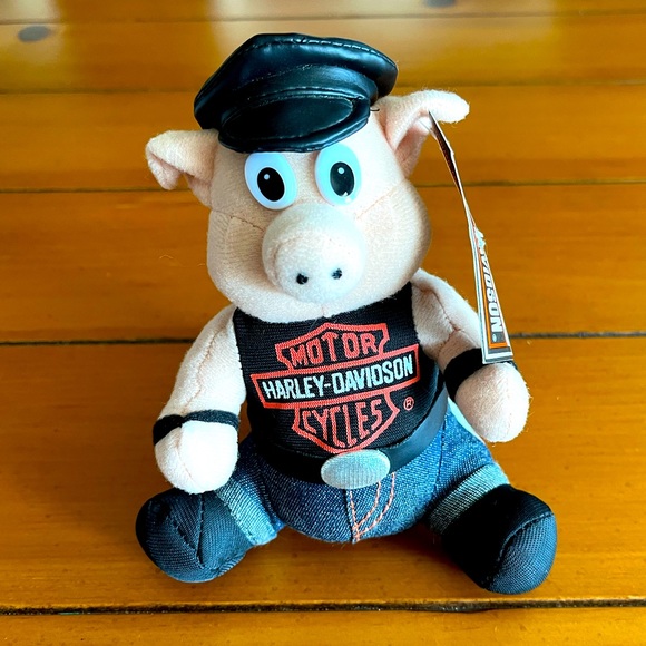 Harley-Davidson | Toys | Vintage Harley Davidson Pig Hog Biker Plush ...